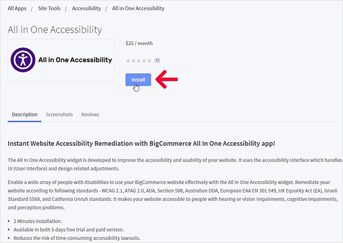 Quick BigCommerce website accessibility improvements