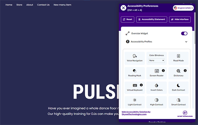 Ecwid web accessibility widget installation - All In One Accessibility
