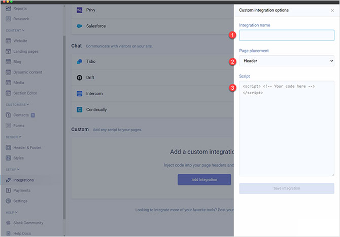 Elastic Path website accessibility widget installation