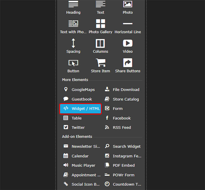 Jimdo web accessibility widget installation - All In One Accessibility