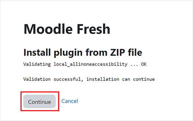 Moodle ADA and WCAG Accessibility Widget Installation