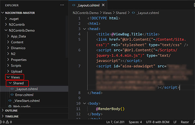 N2CMS web accessibility widget installation - All In One Accessibility