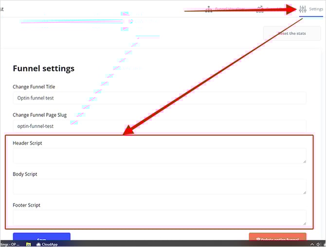 OptimizePress website accessibility widget installation
