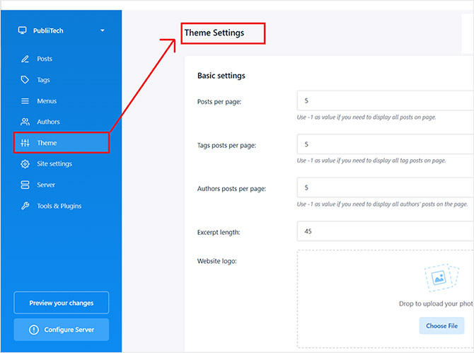 Publii web accessibility widget installation - All In One Accessibility