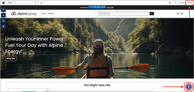How to enable accessibility on my Salesforce Experience Builder website?