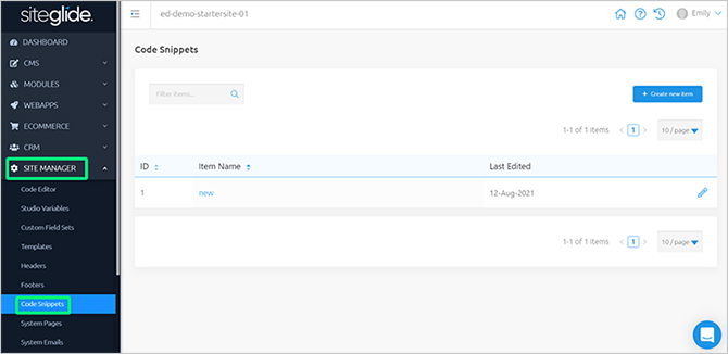 Siteglide web accessibility widget installation - All In One Accessibility