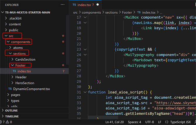 Stackbit web accessibility widget installation - All In One Accessibility