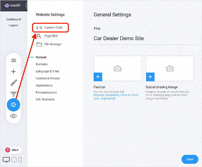 Stacklii web accessibility widget installation - All In One Accessibility