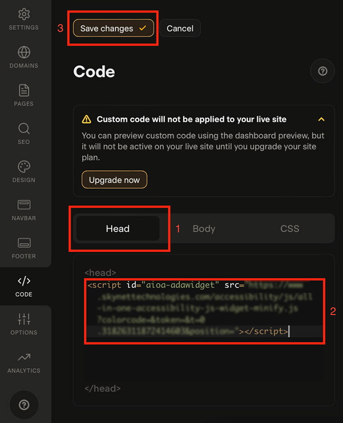 Super web accessibility widget installation - All In One Accessibility