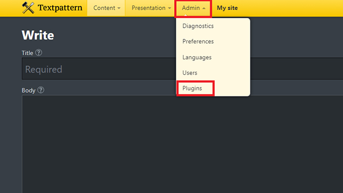 Textpattern website accessibility widget installation