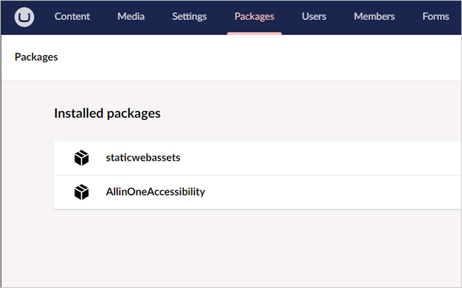 Umbraco ADA web accessibility widget installation