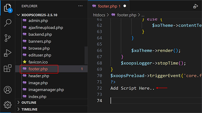 XOOPS CMS web accessibility widget installation - All In One Accessibility