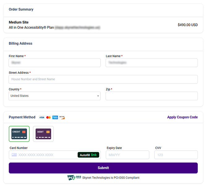 React web accessibility widget installation - All In One Accessibility