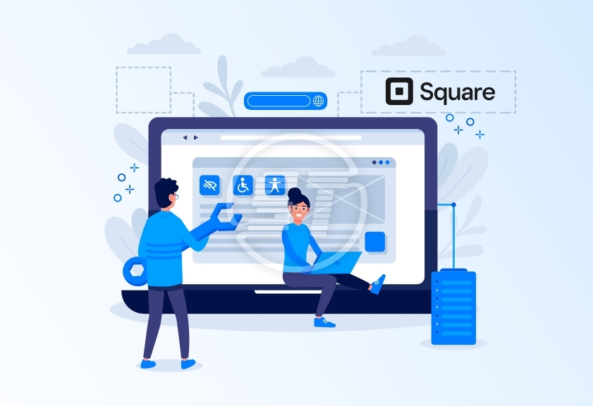 Square web accessibility widget installation - All In One Accessibility